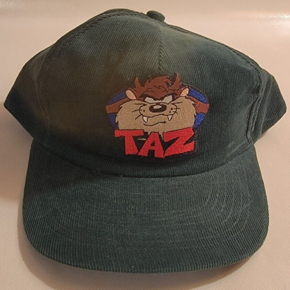 Unbranded | Accessories | Vintage Dark Green Taz Snapback Hat | Poshmark